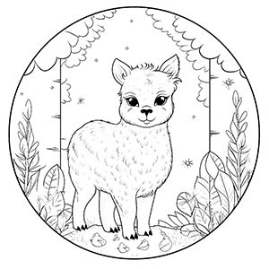 Free Alpaca coloring pages – Coloring corner