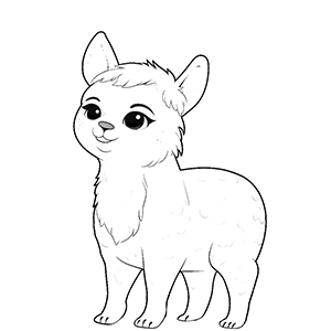 Free Alpaca coloring pages – Coloring corner