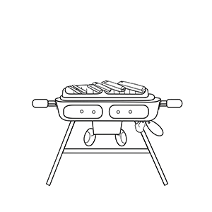 Free Barbecue Coloring Pages – Coloring corner