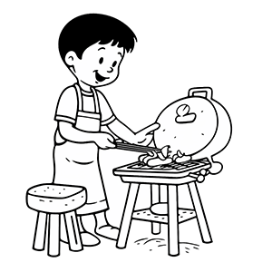 Free Barbecue Coloring Pages – Coloring corner