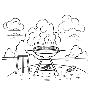 Free Barbecue Coloring Pages – Coloring corner