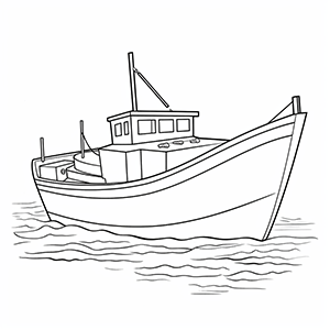 Free Boat coloring pages – Coloring corner