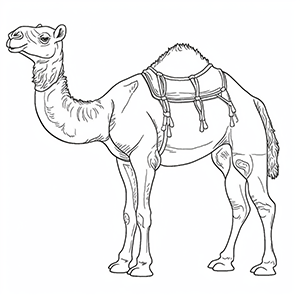 Camel Coloring Pages – Coloring corner