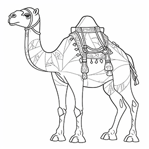 Camel Coloring Pages – Coloring corner