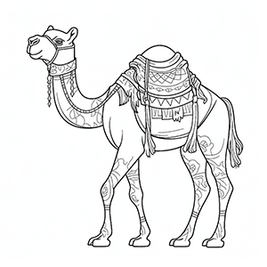 Camel Coloring Pages – Coloring corner