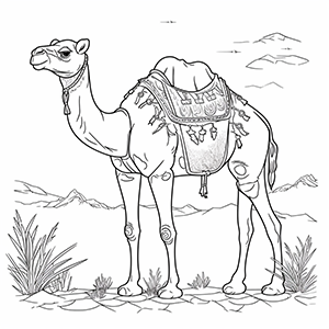 Camel Coloring Pages – Coloring corner