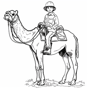 Camel Coloring Pages – Coloring corner