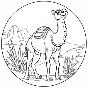 Camel Coloring Pages – Coloring corner