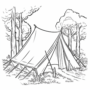 Free Camping coloring pages – Coloring corner