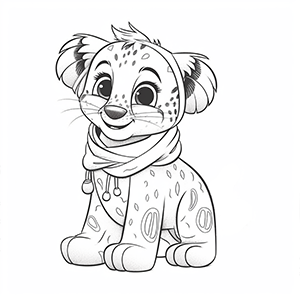Cheetah Coloring Pages – Coloring corner