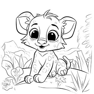 Cheetah Coloring Pages – Coloring corner