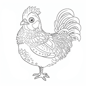 Chicken Coloring Pages – Coloring corner