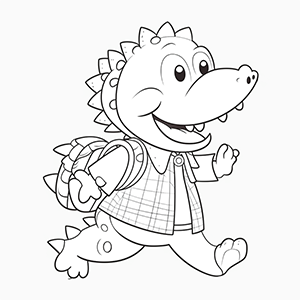 Crocodile Coloring Pages – Coloring corner