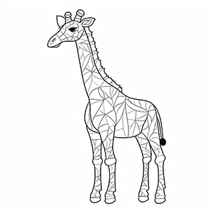 Free Giraffe coloring pages – Coloring corner