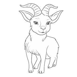 Goat Coloring Pages – Coloring corner