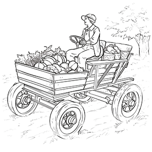 Free Hayride Coloring Pages – Coloring corner