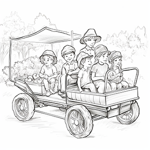 Free Hayride Coloring Pages – Coloring corner