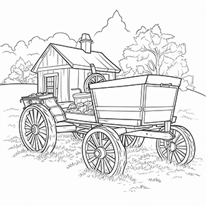 Free Hayride Coloring Pages – Coloring corner