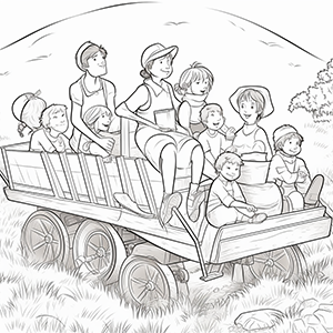 Free Hayride Coloring Pages – Coloring corner
