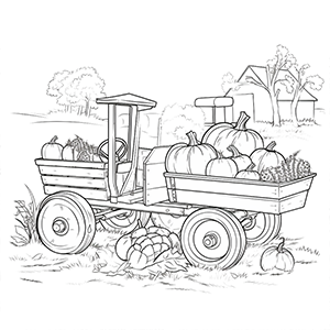 Free Hayride Coloring Pages – Coloring corner