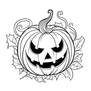 Free Jack-o-lantern coloring pages – Coloring corner
