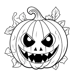 Free Jack-o-lantern coloring pages – Coloring corner