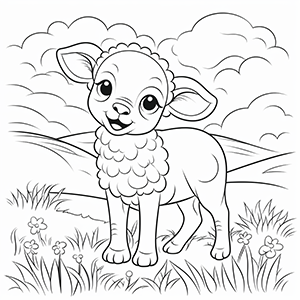 Lamb Coloring Pages – Coloring corner