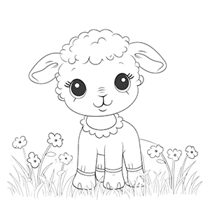 Lamb Coloring Pages – Coloring corner