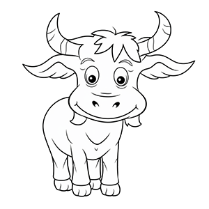 Ox Coloring Pages – Coloring corner