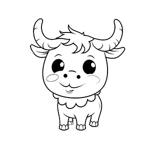 Ox Coloring Pages – Coloring corner