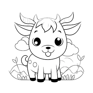Ox Coloring Pages – Coloring corner