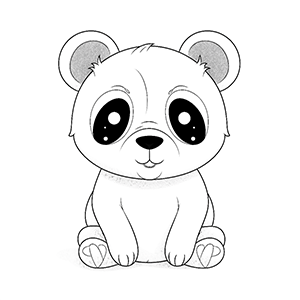 Panda Coloring Pages – Coloring corner