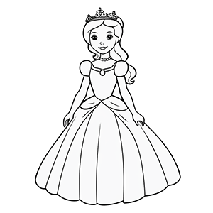 Princess coloring pages – Coloring corner