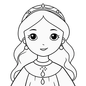 20+ Free Princess Coloring Pages – Coloring corner