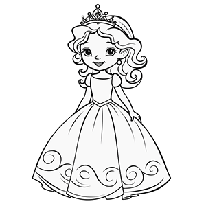 20+ Free Princess Coloring Pages – Coloring corner