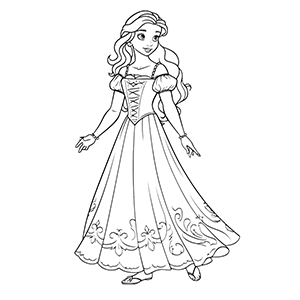 20+ Free Princess Coloring Pages – Coloring corner
