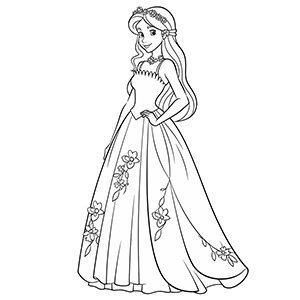 20+ Free Princess Coloring Pages – Coloring corner