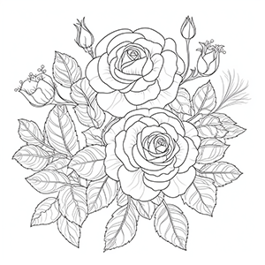 20 + Free Rose coloring pages – Coloring corner