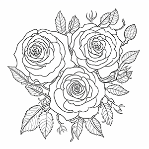 20 + Free Rose coloring pages – Coloring corner