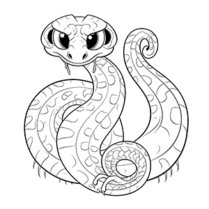 Snake Coloring Pages – Coloring corner