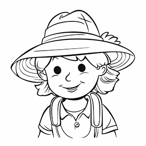 Free Sun hat coloring pages – Coloring corner