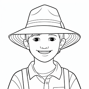 Sun Hat Coloring Pages – Coloring corner