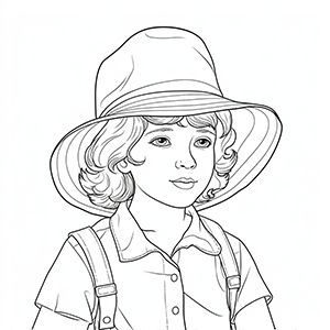 Free Sun hat coloring pages – Coloring corner