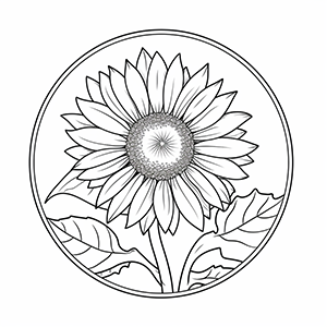 Sunflower coloring pages – Coloring corner