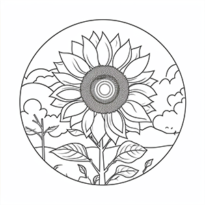 Sunflower coloring pages – Coloring corner