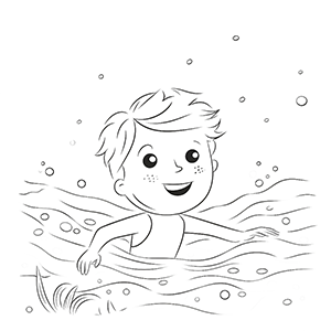 Free Swimming Coloring Pages – Coloring corner