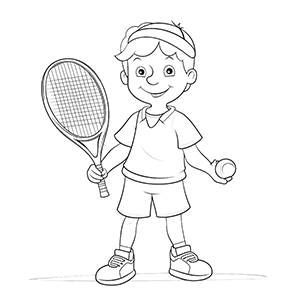 Free Tennis Coloring Pages – Coloring corner