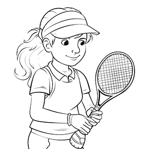 Free Tennis Coloring Pages – Coloring corner