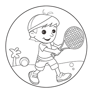Free Tennis Coloring Pages – Coloring corner