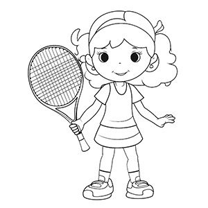 Free Tennis Coloring Pages – Coloring corner